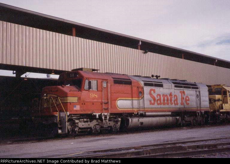ATSF 98 at the service shop